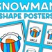 Football 2D Shape Posters and Flash Cards Printable Math Activity for ...