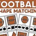 Football 2D Shape Matching Clip Cards | Printable Math Activity for ...