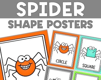 Bee 2D Shape Posters and Flash Cards Printable Math Activity for ...