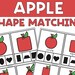 Fall Apple 2D Shape Matching Clip Cards | Printable Math Activity for ...