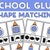 Football 2D Shape Posters and Flash Cards Printable Math Activity for ...