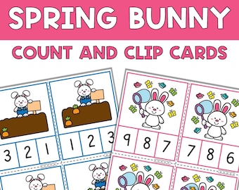 Back to School Count and Clip Cards 1-20 | Math Task Cards | Printable ...