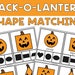 Halloween Jack-o-lantern 2D Shape Posters and Flash Cards - Etsy