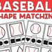 Baseball 2D Shape Matching Clip Cards | Math Task Cards | Printable ...