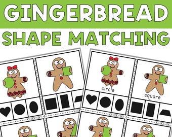 School Bus 2D Shape Matching Clip Cards | Printable Math Activity for ...