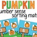 Pumpkin Number Sense Sorting Mats, Subitizing Numbers 1-10, Preschool ...