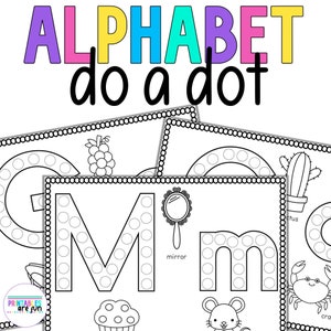 Alphabet Do A Dot Printable, Preschool Activity, Fine Motor, Dot Marker ...