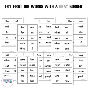 Sight Word Flash Cards for Kindergarten to 3rd Grade | Dolch and Fry ...