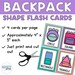 School Backpack 2D Shape Posters and Flash Cards | Printable Math ...
