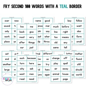 Sight Word Flash Cards for Kindergarten to 3rd Grade | Dolch and Fry ...
