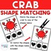 Crab 2D Shape Matching Clip Cards | Printable Math Activity for ...