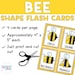 Bee 2D Shape Posters and Flash Cards | Printable Math Activity for ...