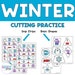 Winter Cutting Practice | Fine Motor Scissor Skills for Preschool - Etsy