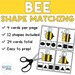 Bee 2D Shape Matching Clip Cards | Printable Math Activity for ...