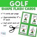 Golf 2D Shape Posters and Flash Cards | Printable Math Activity for ...