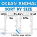 Ocean Animals Sort by Size Activity | Size Sorting Mats for Preschool ...