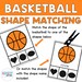 Basketball 2D Shape Matching Clip Cards | Math Task Cards | Printable ...