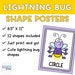 Lightning Bug 2D Shape Posters and Flash Cards | Printable Math ...