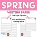 Spring Writing Paper for Kids | Printable Lined Paper | Story Writing ...