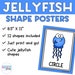 Jellyfish 2D Shape Posters and Flash Cards | Printable Math Activity ...