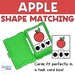 Fall Apple 2D Shape Matching Clip Cards | Printable Math Activity for ...