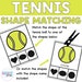 Tennis 2D Shape Matching Clip Cards | Printable Math Activity for ...