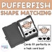 Pufferfish 2D Shape Matching Clip Cards | Printable Math Activity for ...