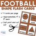 Football 2D Shape Posters and Flash Cards Printable Math Activity for ...