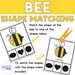 Bee 2D Shape Matching Clip Cards | Printable Math Activity for ...
