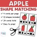 Fall Apple 2D Shape Matching Clip Cards | Printable Math Activity for ...