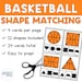 Basketball 2D Shape Matching Clip Cards | Math Task Cards | Printable ...
