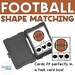 Football 2D Shape Matching Clip Cards | Printable Math Activity for ...