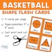 Basketball 2D Shape Posters and Flash Cards | Printable Math Activity ...