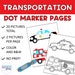 Transportation Do A Dot Printable | Dot Marker Pages for Kids | Fine ...
