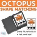 Octopus 2D Shape Matching Clip Cards | Printable Math Activity for ...