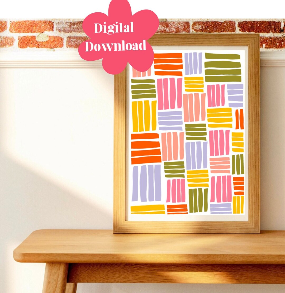 Retro Digital Print Vintage Theme Art, Digital Art, Digital Download ...