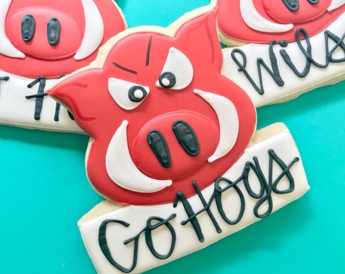 Razorback With Plaque Cookie Cutter (designed by Stephanie Reeves ...