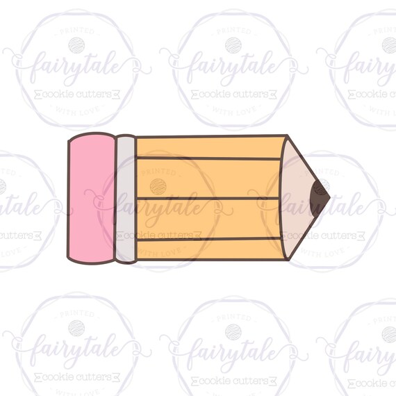 Chubby Pencil Cookie Cutter Back to School / Teacher - Etsy