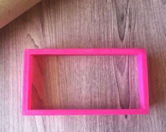 Rectangle Cookie Cutter 3" X 5" B0717, Handmade in the USA - Etsy