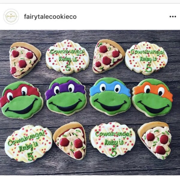 Ninja Turtle Cookies - Etsy