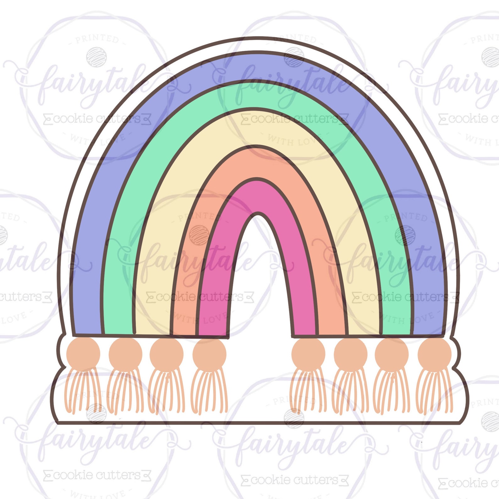 Boho Rainbow Cookie Cutter | Etsy