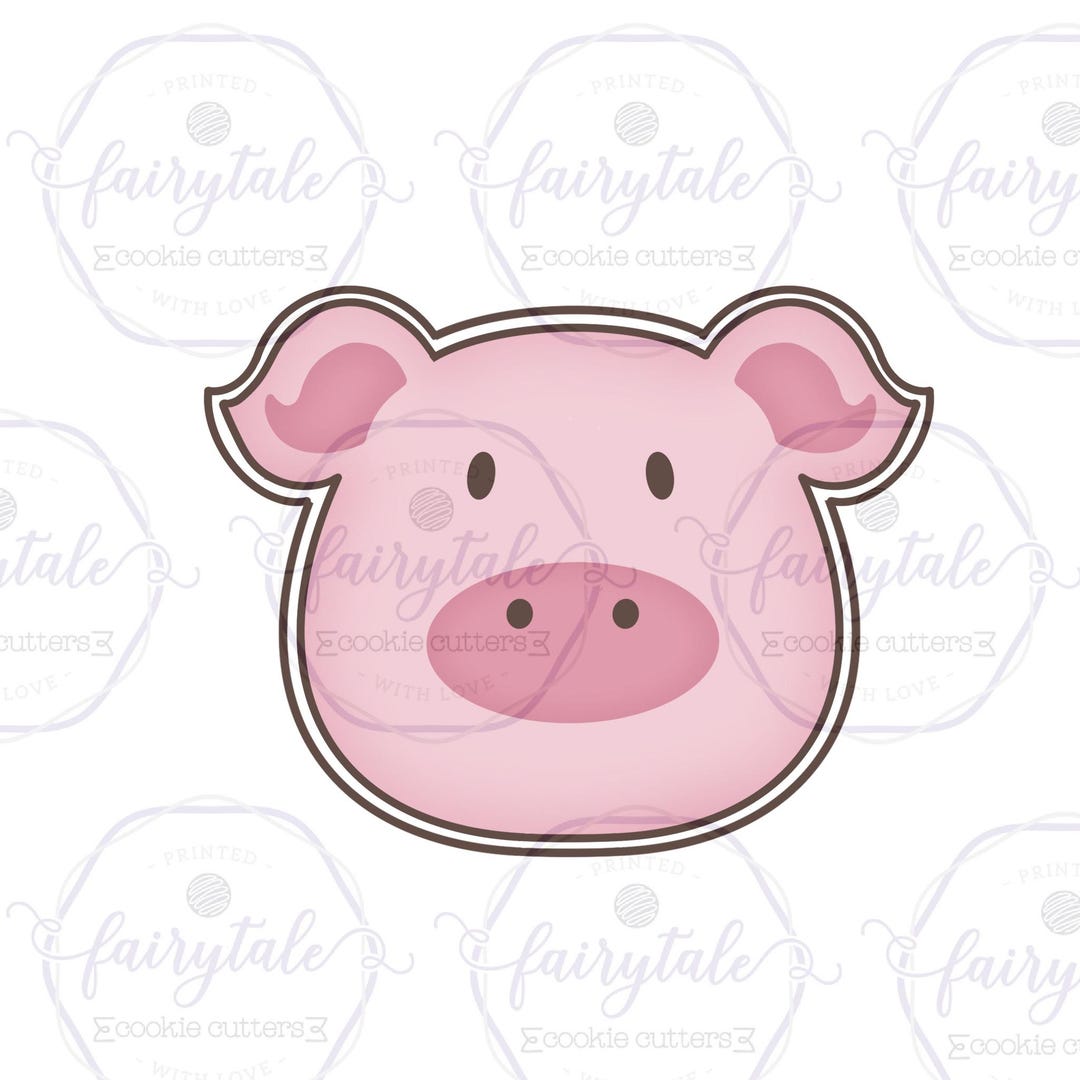 Farm Animal - Pig Face Cookie Cutter - Etsy