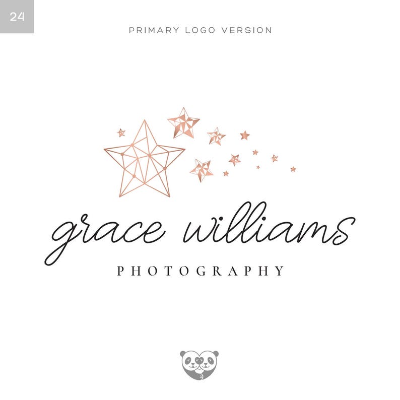Star Logo Geometric Logo Stars Logo Watermark Photography - Etsy