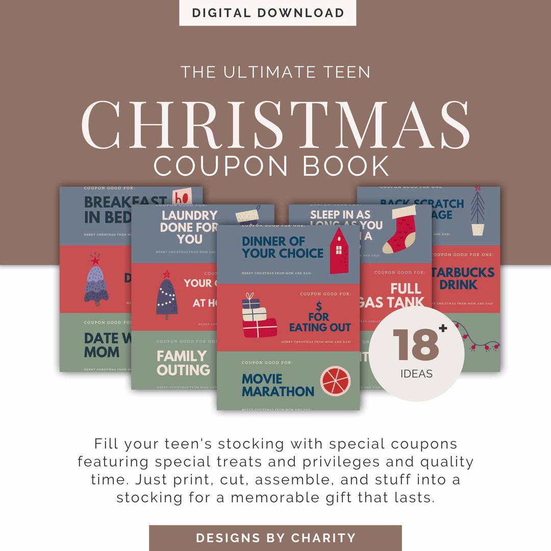 Teens Christmas Coupon Book - Etsy
