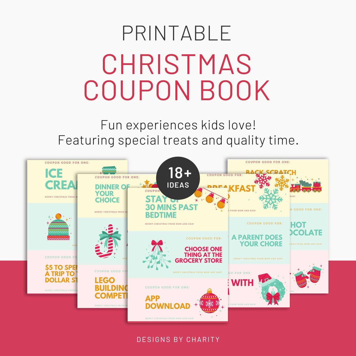 Kid's Christmas Coupon Book - Digital Download - Etsy