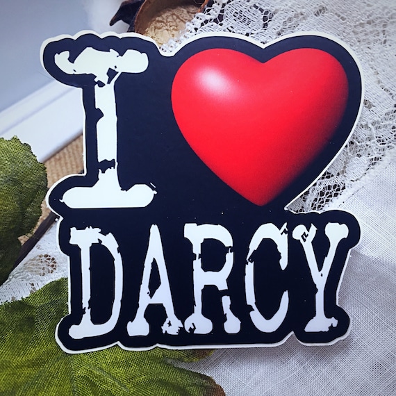 Paper Bumper Stickers I heart Darcy STICKER Stickers, Labels & Tags ...