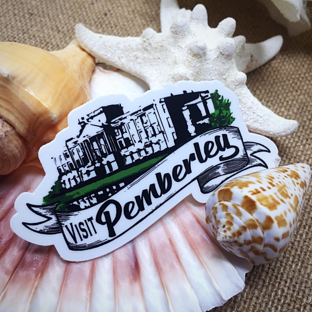 Visit Pemberley Small Die Cut Vinyl Sticker From Jane Austen's Pride ...