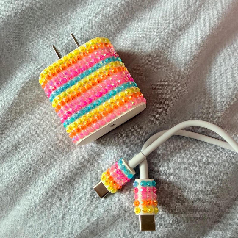 Bedazzle Phone Charger - Etsy