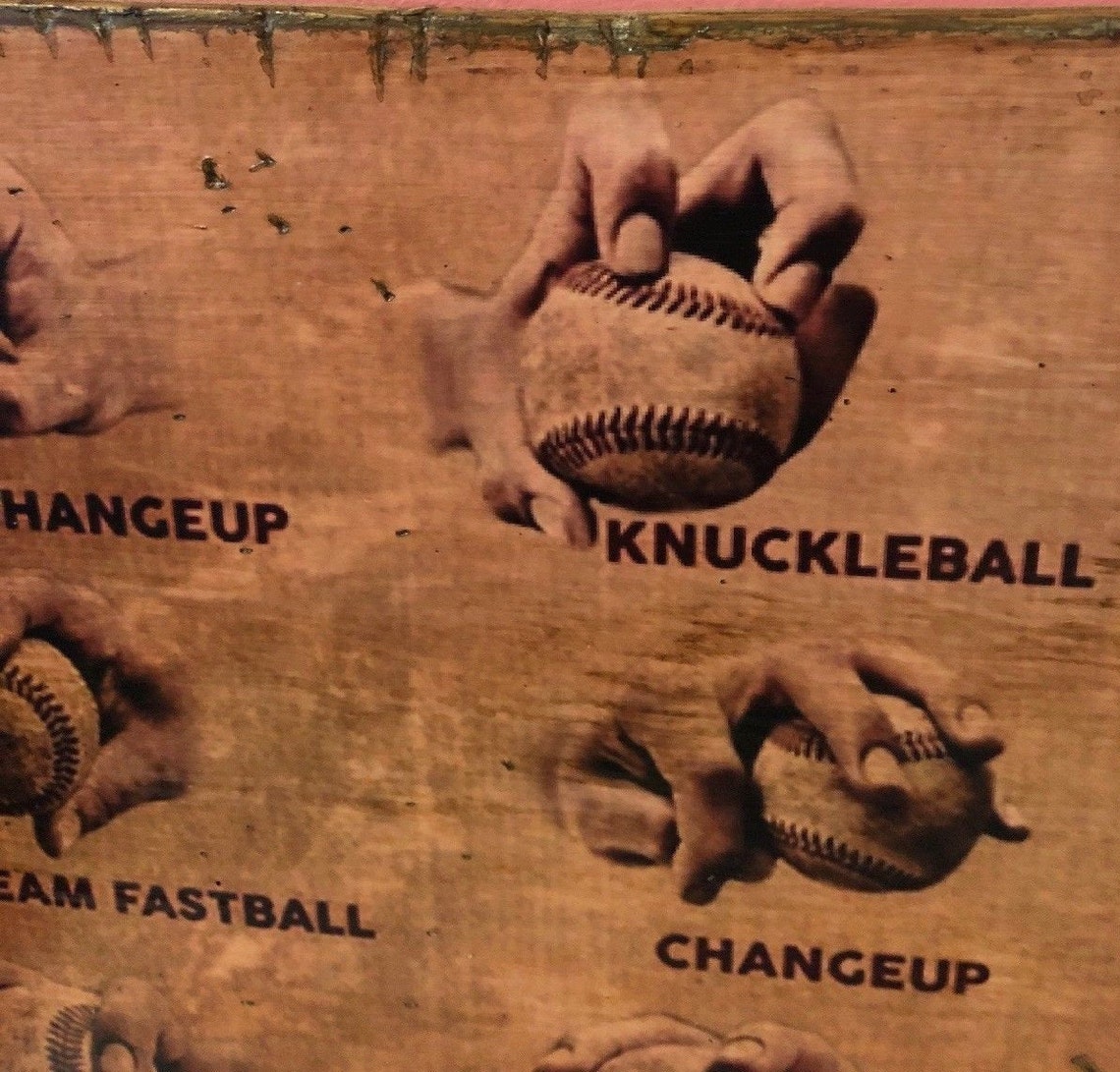 Baseball Pitch Grip Poster MLB Little League Vintage Retro - Etsy