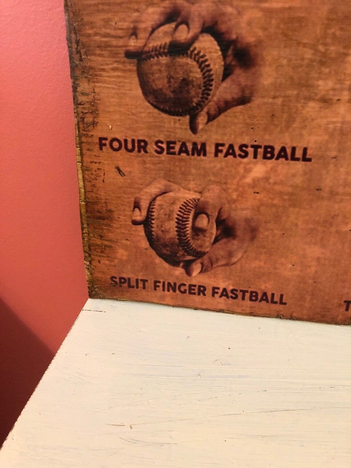 Baseball Pitch Grip Poster MLB Little League Vintage Retro - Etsy